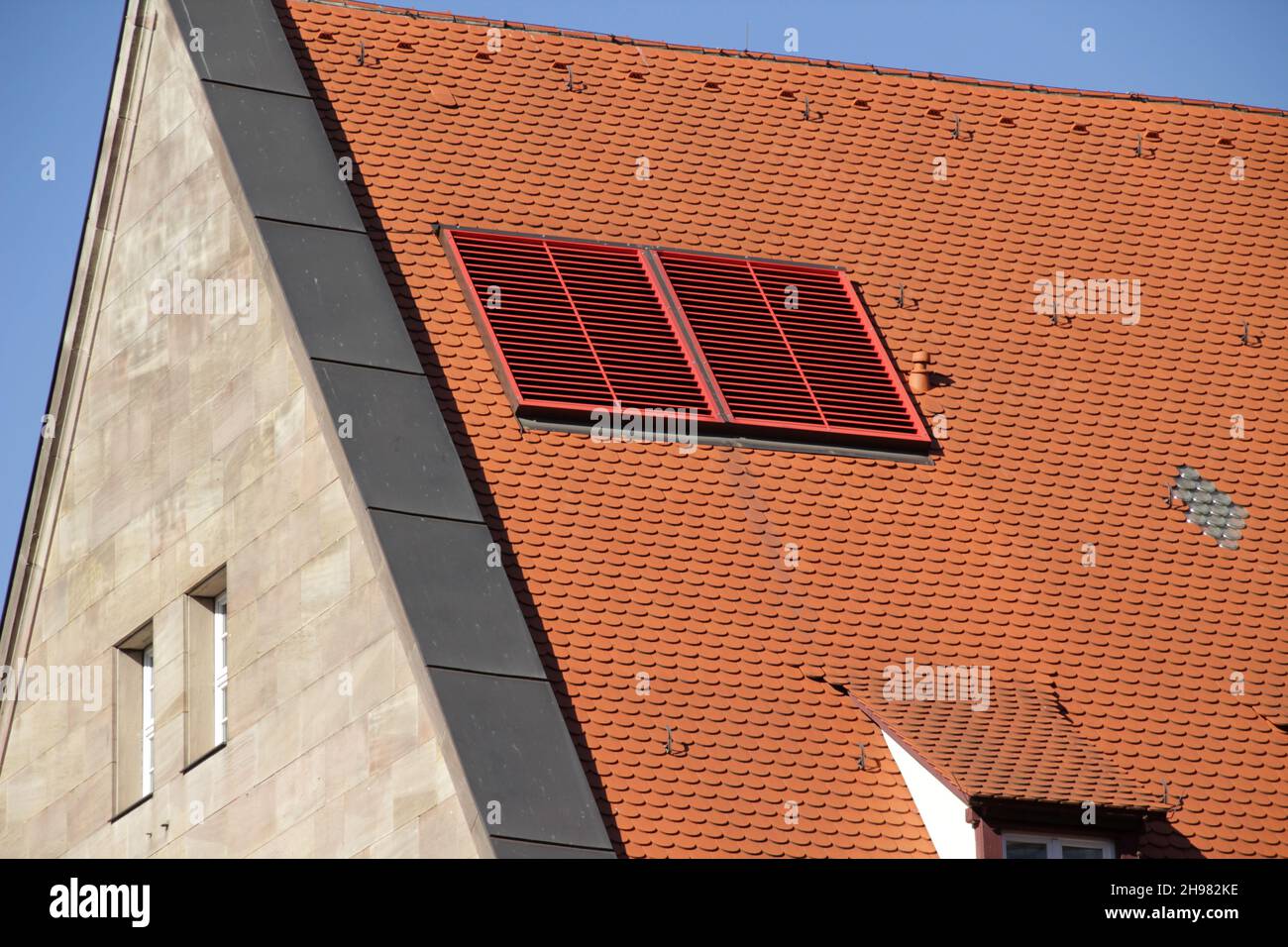 The roof of a building in Nuremberg, Germany Stock Photo - Alamy