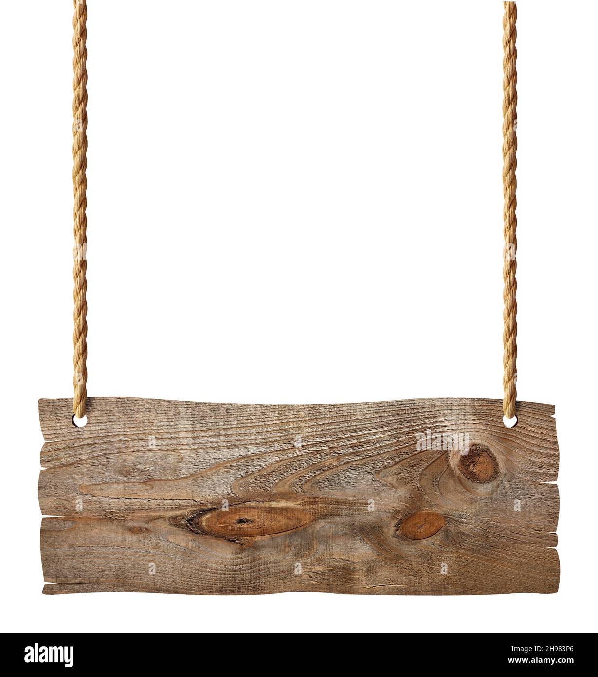 Blank Wooden Sign Hanging