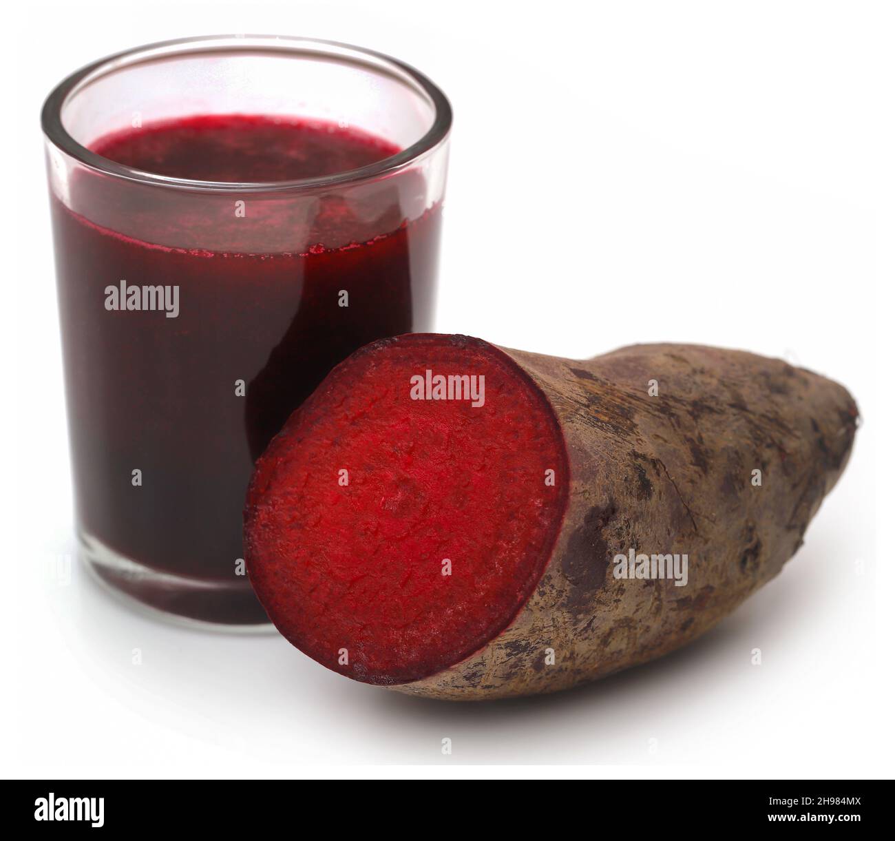Beetroot with juice in a glass Stock Photo - Alamy
