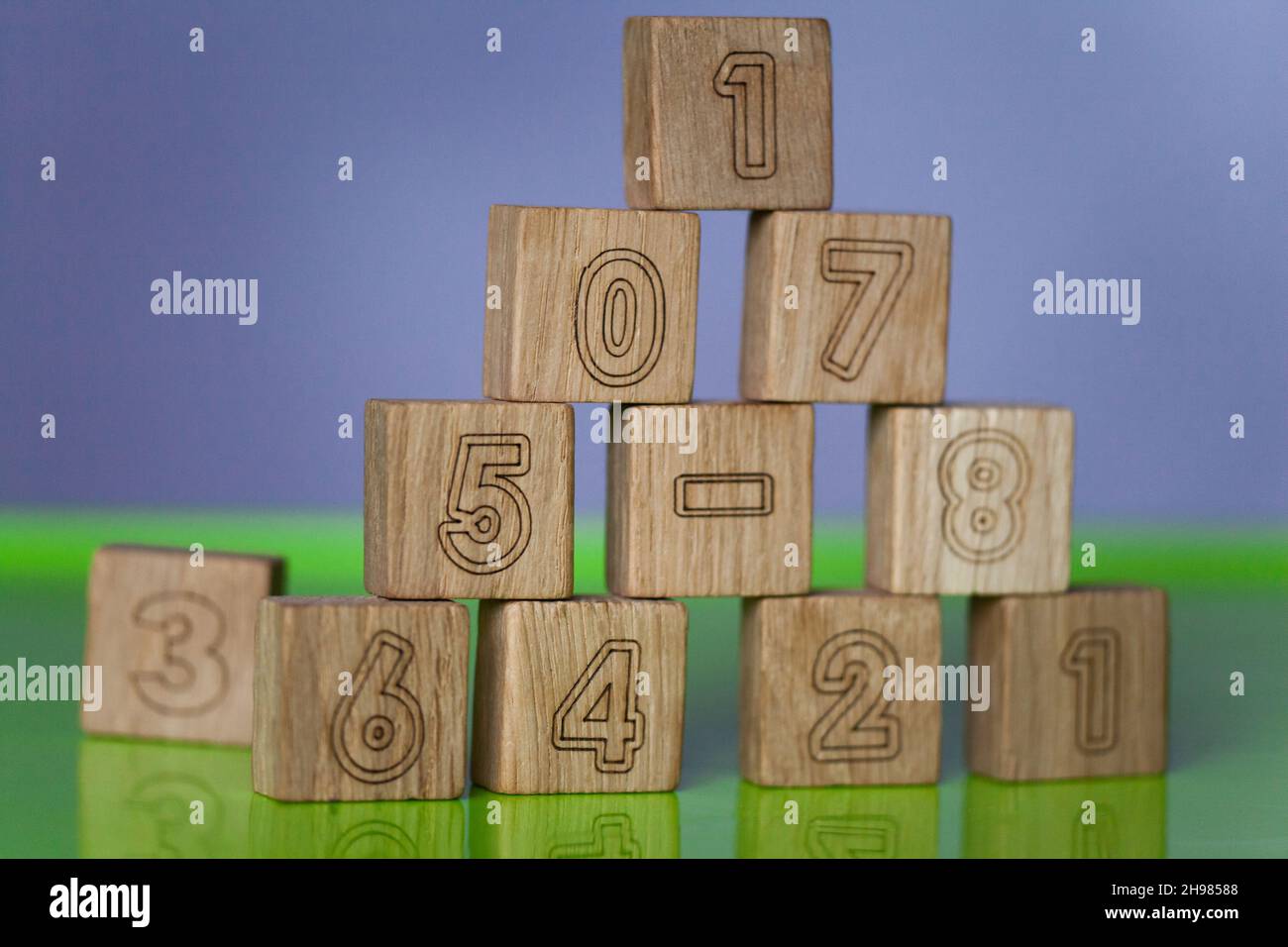 Arithmetic, mathematic, learning concept, numbers background with ...