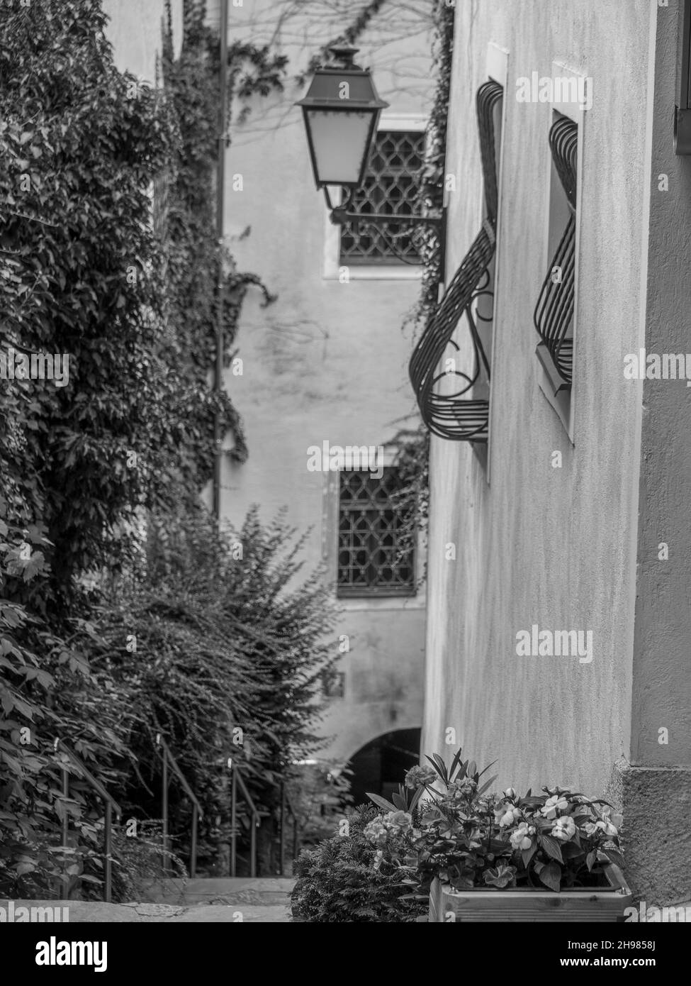 the small austrian village duernstein at the danube river Stock Photo ...