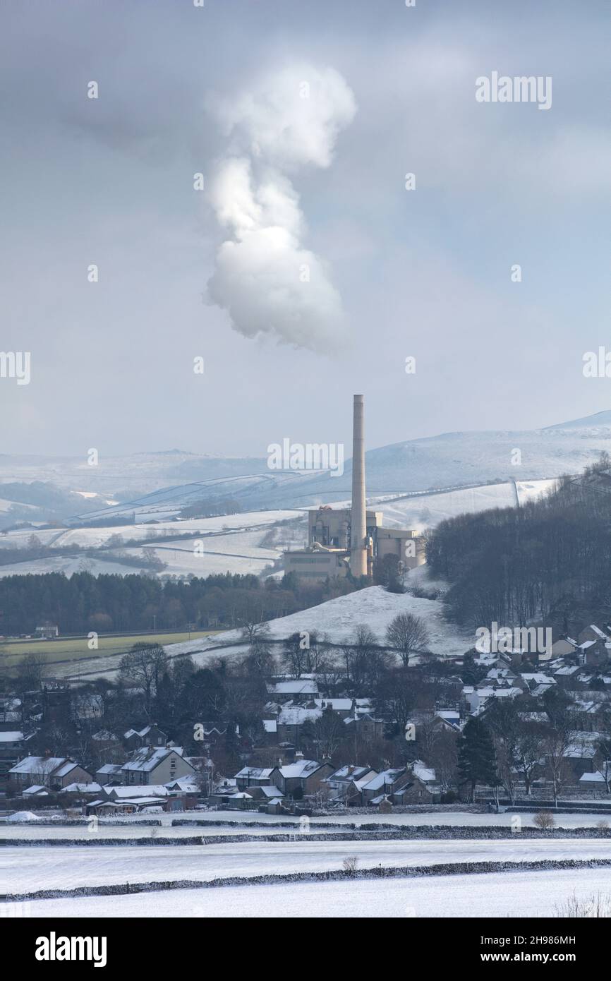 Hope Cement Works, Hope, Derbyshire, 2019. General view of the cement ...
