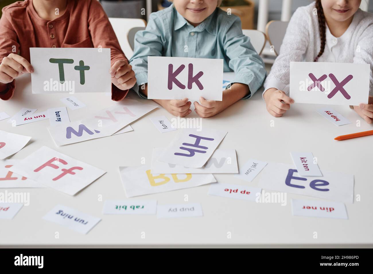 Alphabet learning cards hi-res stock photography and images - Alamy