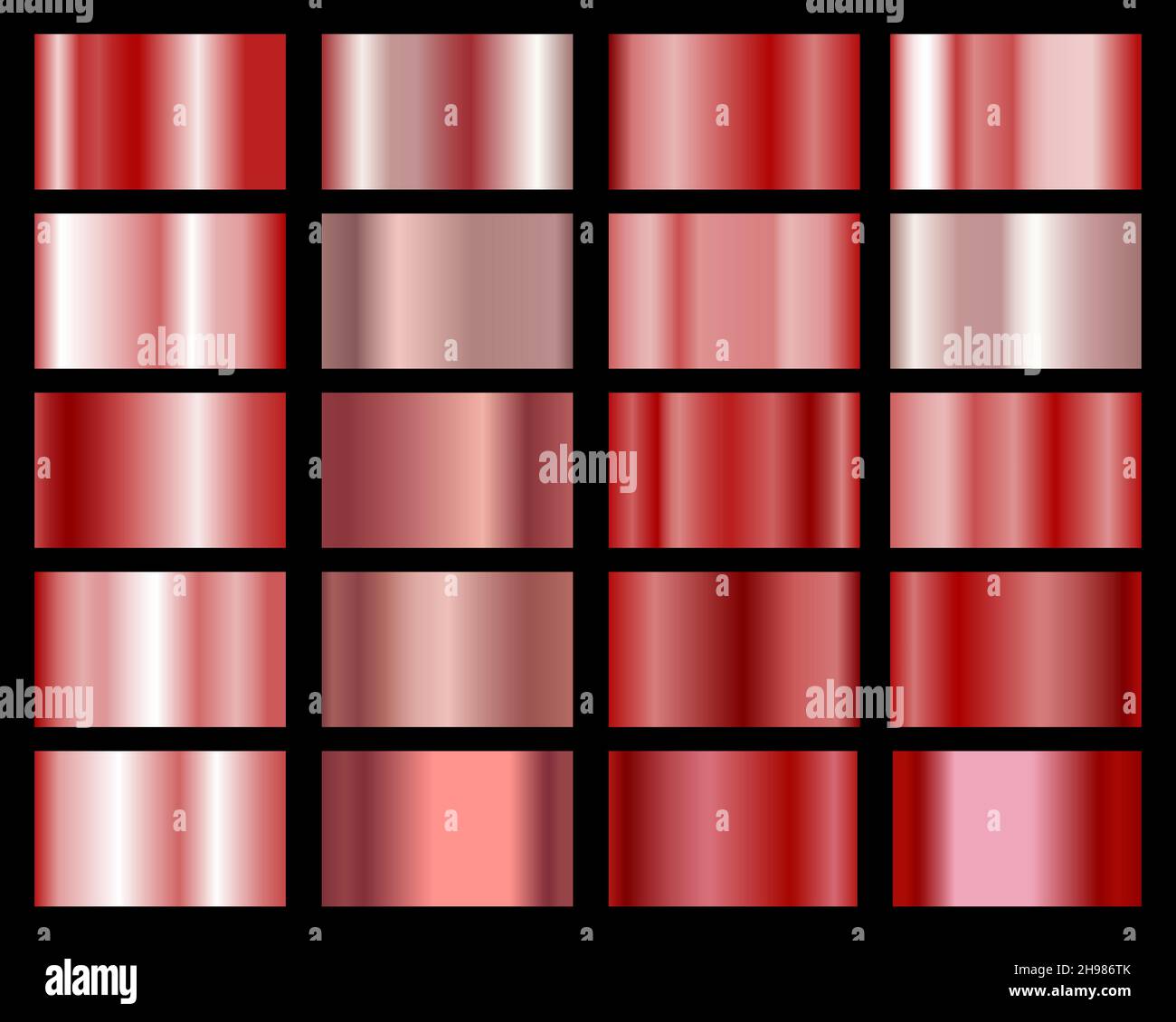 Red metallic gradients. Bronze foil shine texture. Vector foil template ...