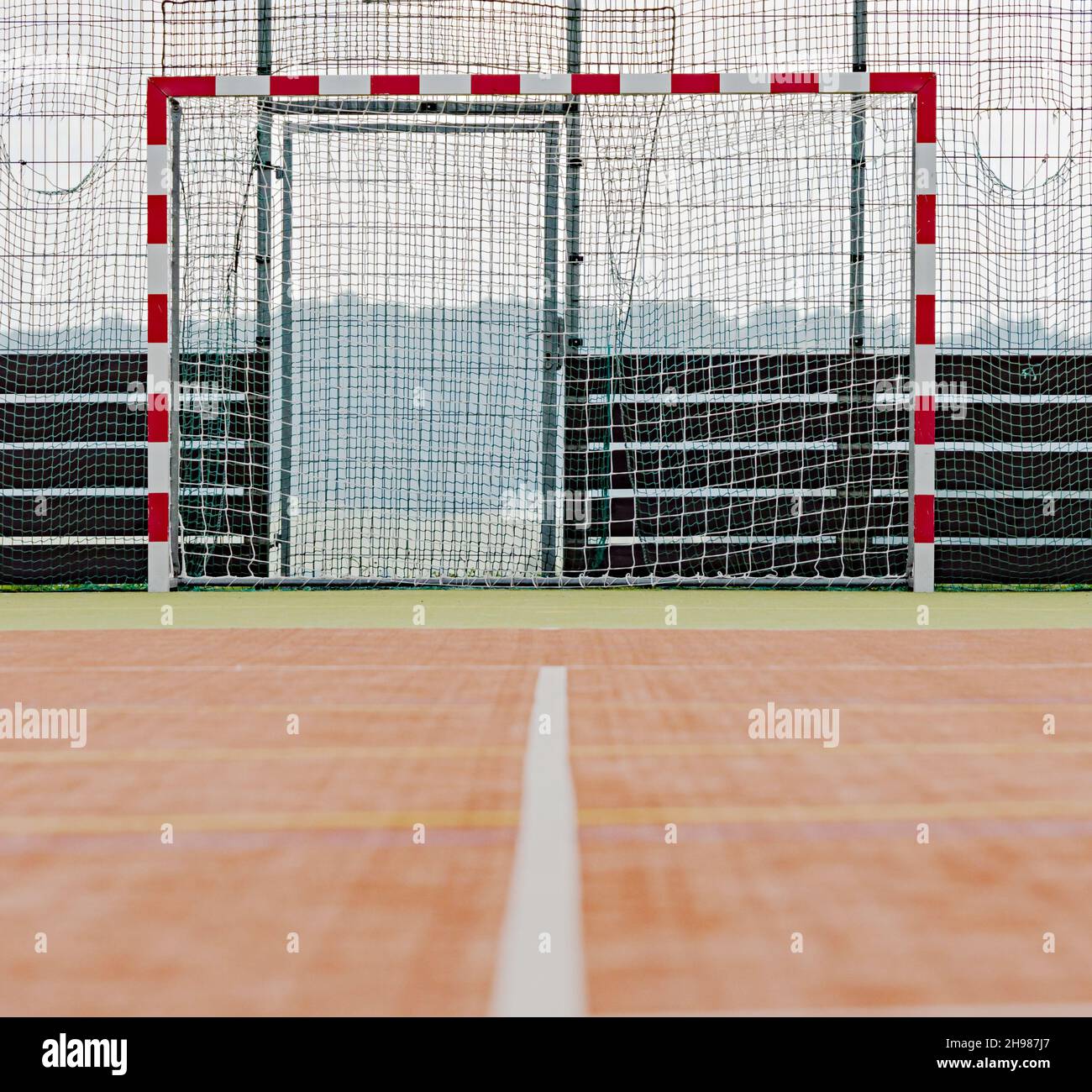 Public outdoor playfield for football, basketball, volleyball, handball ...