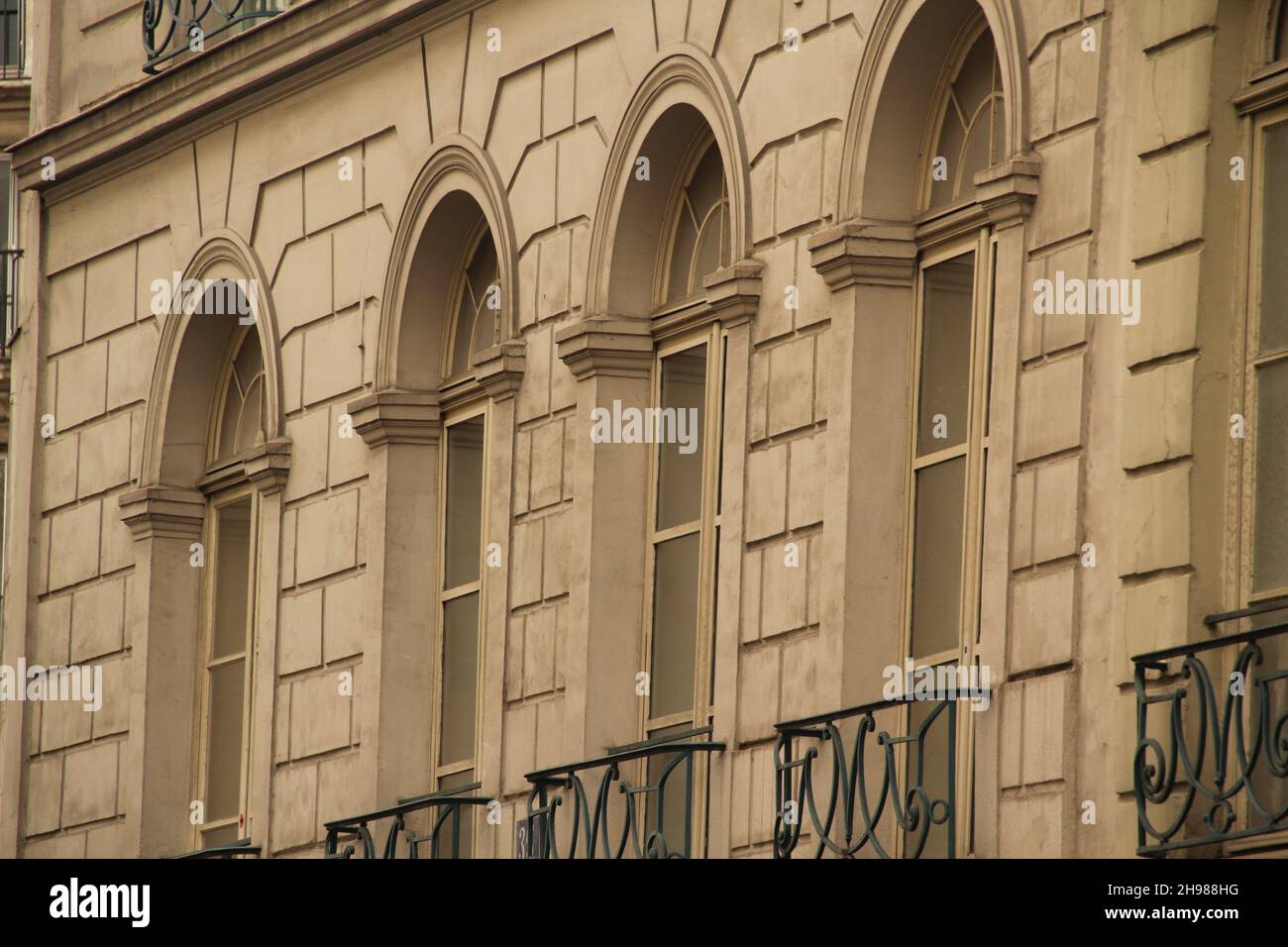 The beautiful building facades in Paris, France Stock Photo - Alamy