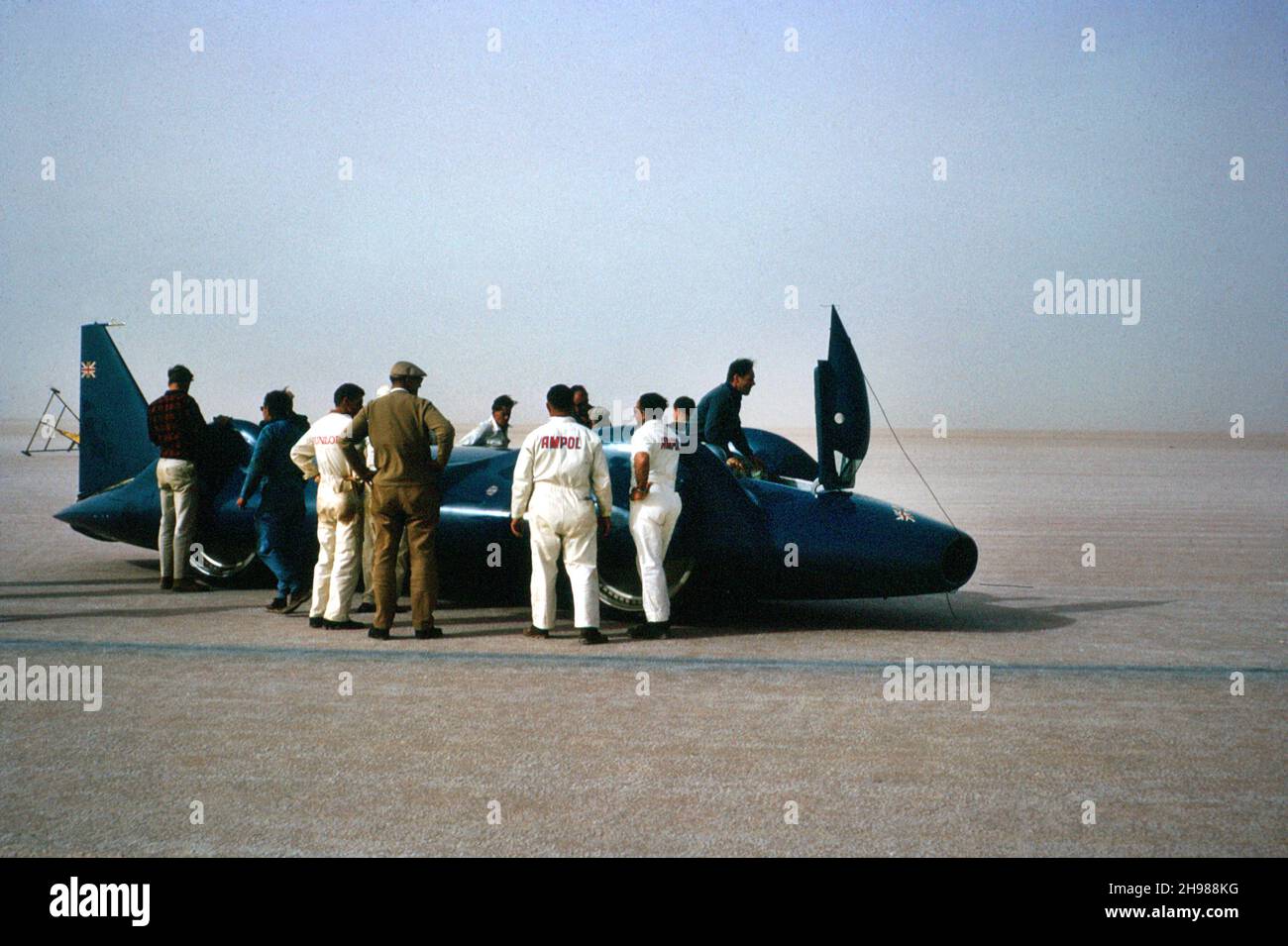 Bluebird CN7, Donald Campbell and support crew, World Land Speed Record ...