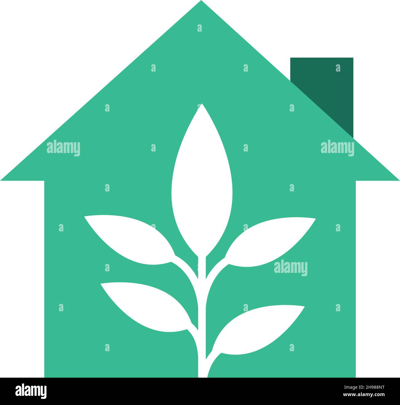 ecology house icon Stock Vector Image & Art - Alamy