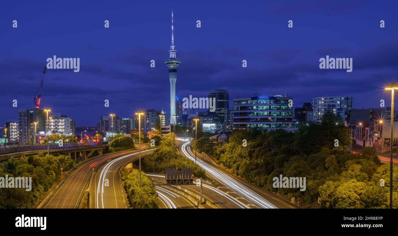 Panorama of Auckland capital of New Zealand Stock Photo - Alamy