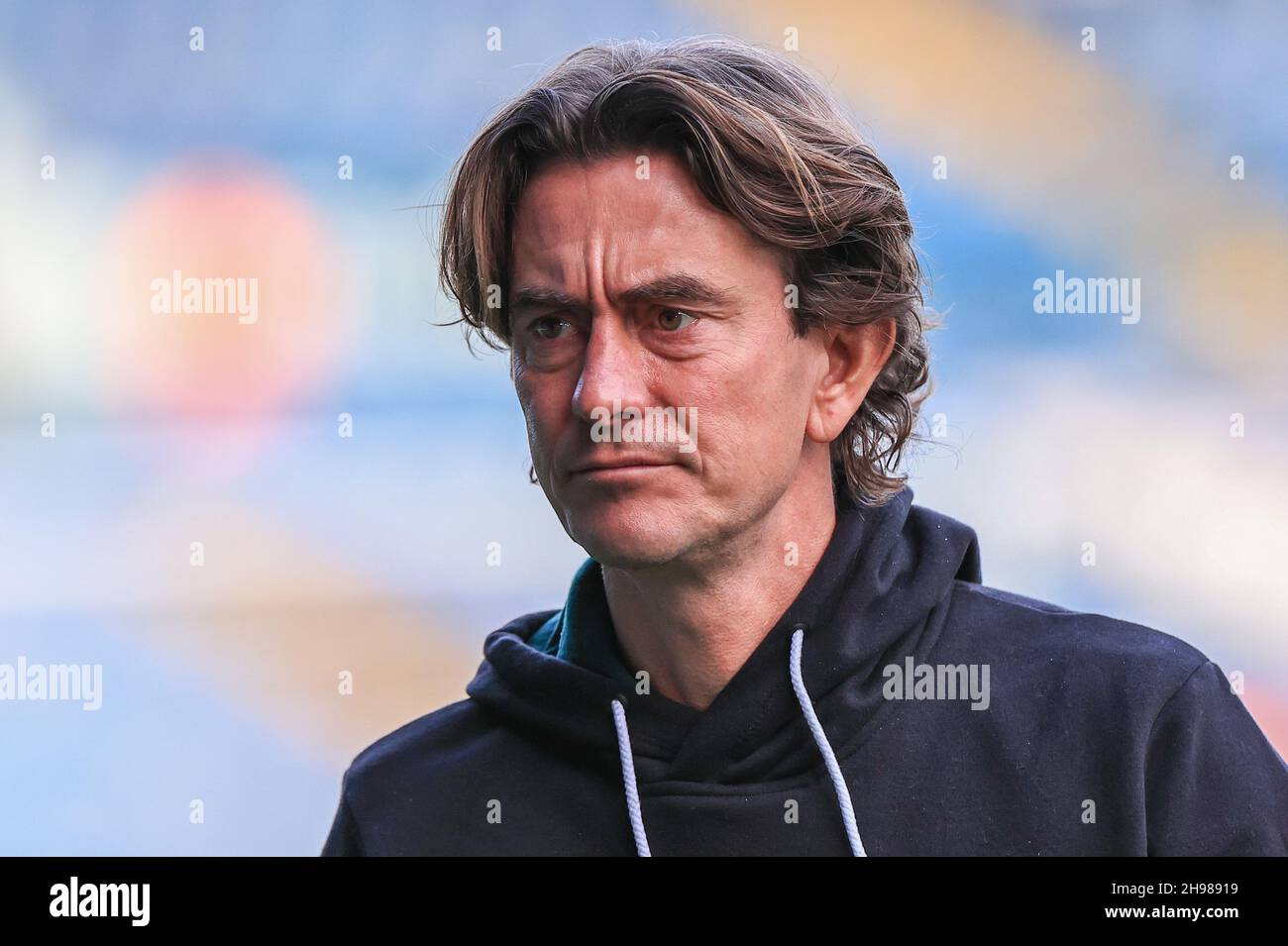 Thomas Frank manager of Brentford arrives at Elland Road Stock Photo ...