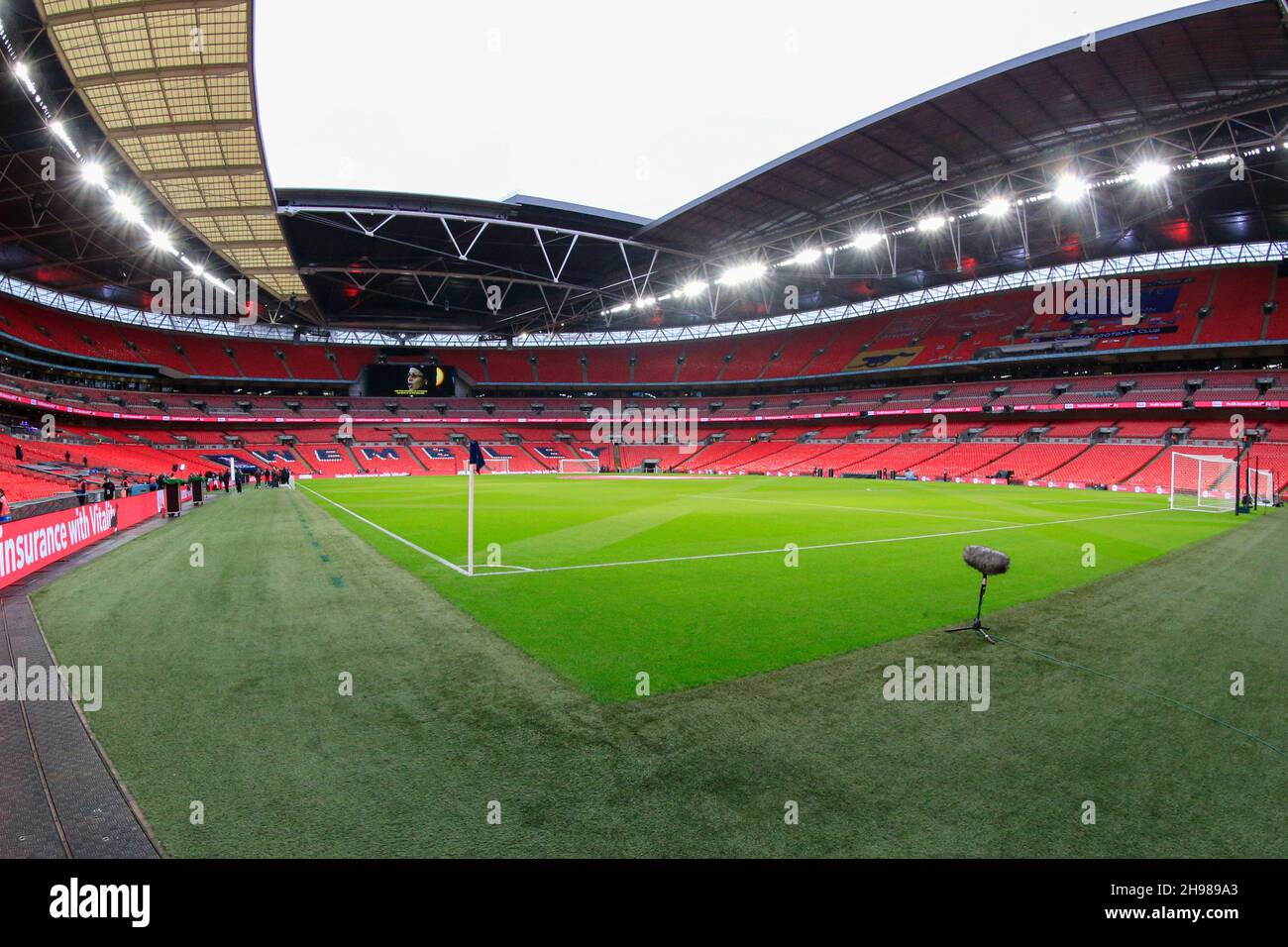 Interior view of Wembley Stadium in London, United Kingdom on 12/5/2021 ...
