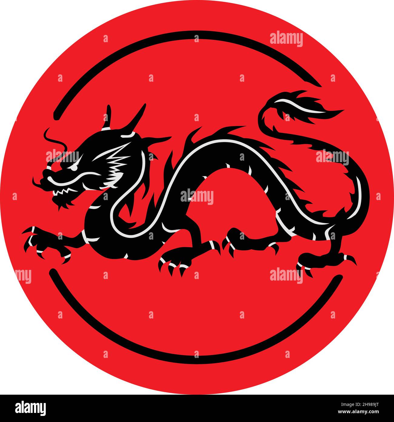 Dragón vector clipart hi-res stock photography and images - Alamy