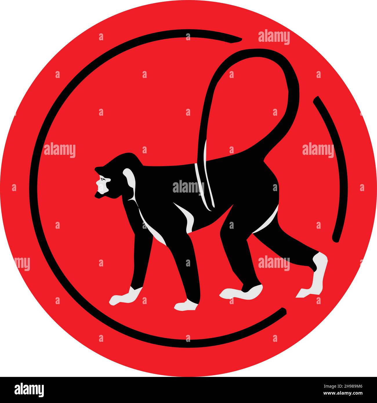 Vietnam monkey Stock Vector Images - Alamy