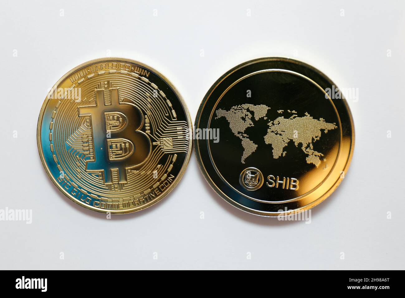 Shiba and Bitcoin Stock Photo - Alamy