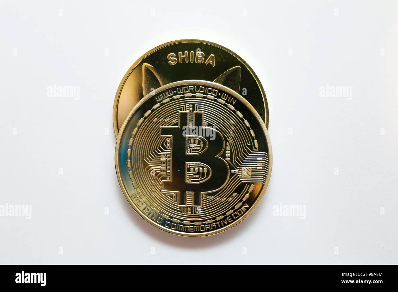 Shiba and Bitcoin Stock Photo - Alamy