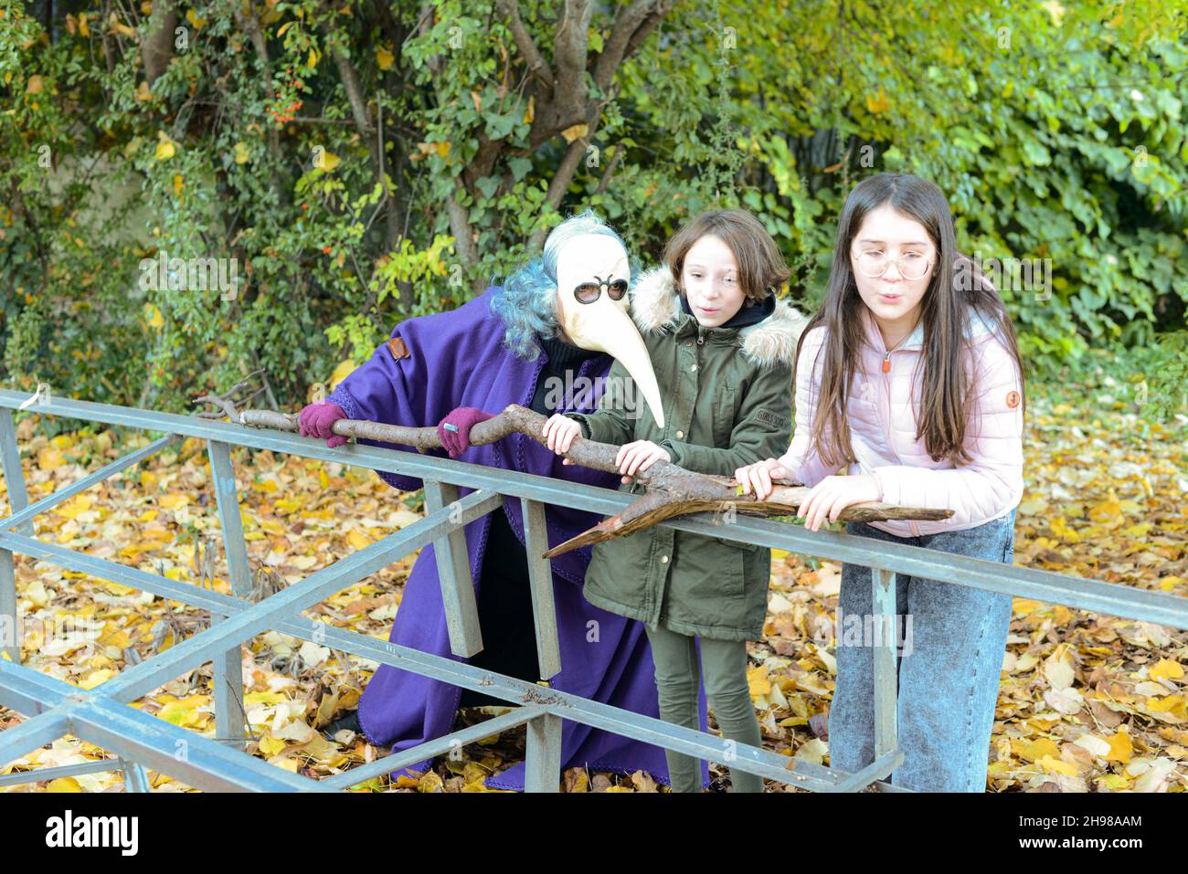 children playing to save the planet as evil toxic pollutes the earth ...