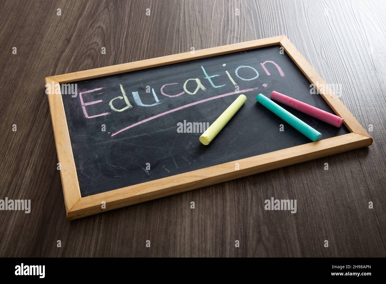The word Education written on blackboard. Education Conceptual Stock ...