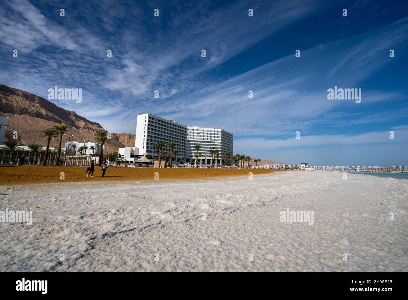 The Dead Sea Ein Bokek, a resort on the Israeli shore Stock Photo - Alamy