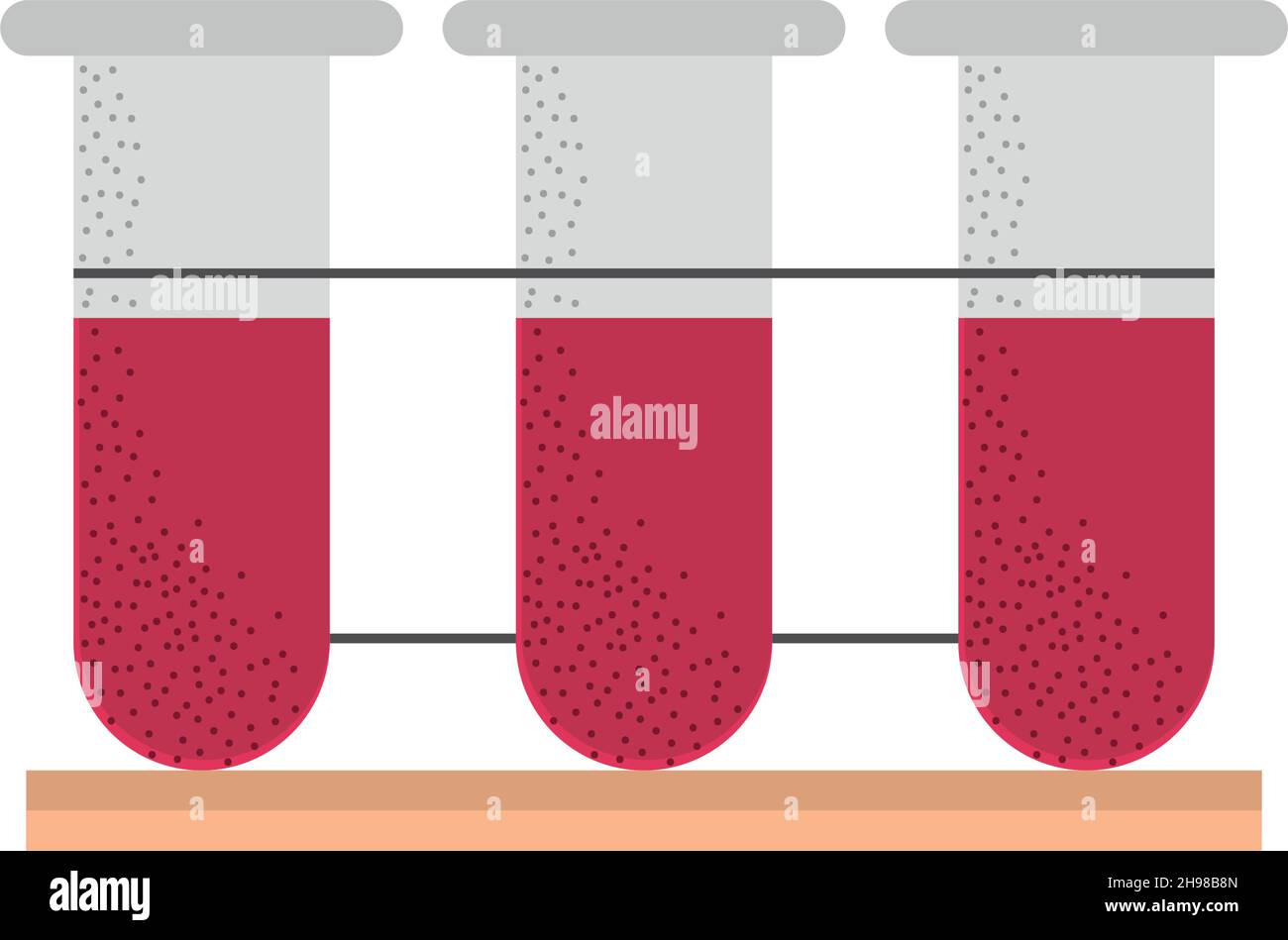 laboratory flasks with blood Stock Vector Image & Art - Alamy