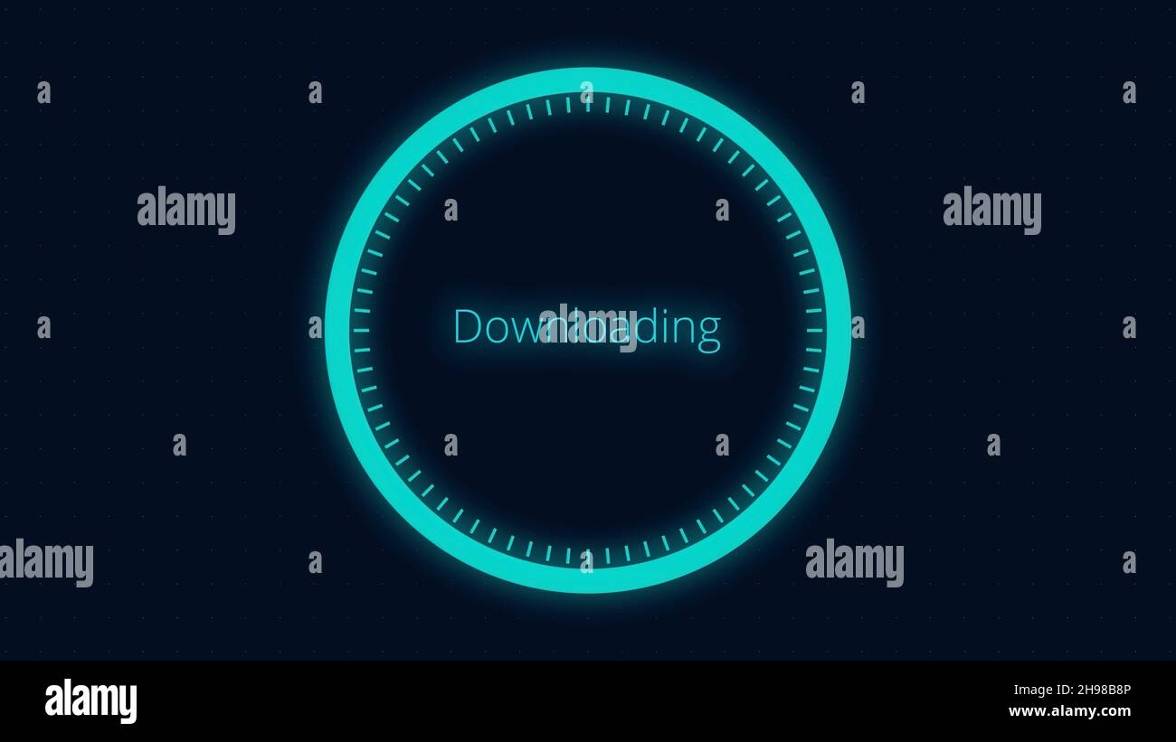 Infographics Circular Graph Animation Counting. Loading animation Stock ...