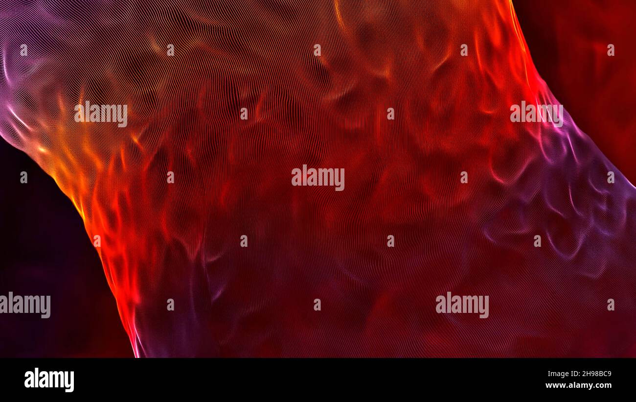 Abstract rotating liquid vortex of red and purple colors, seamless loop ...