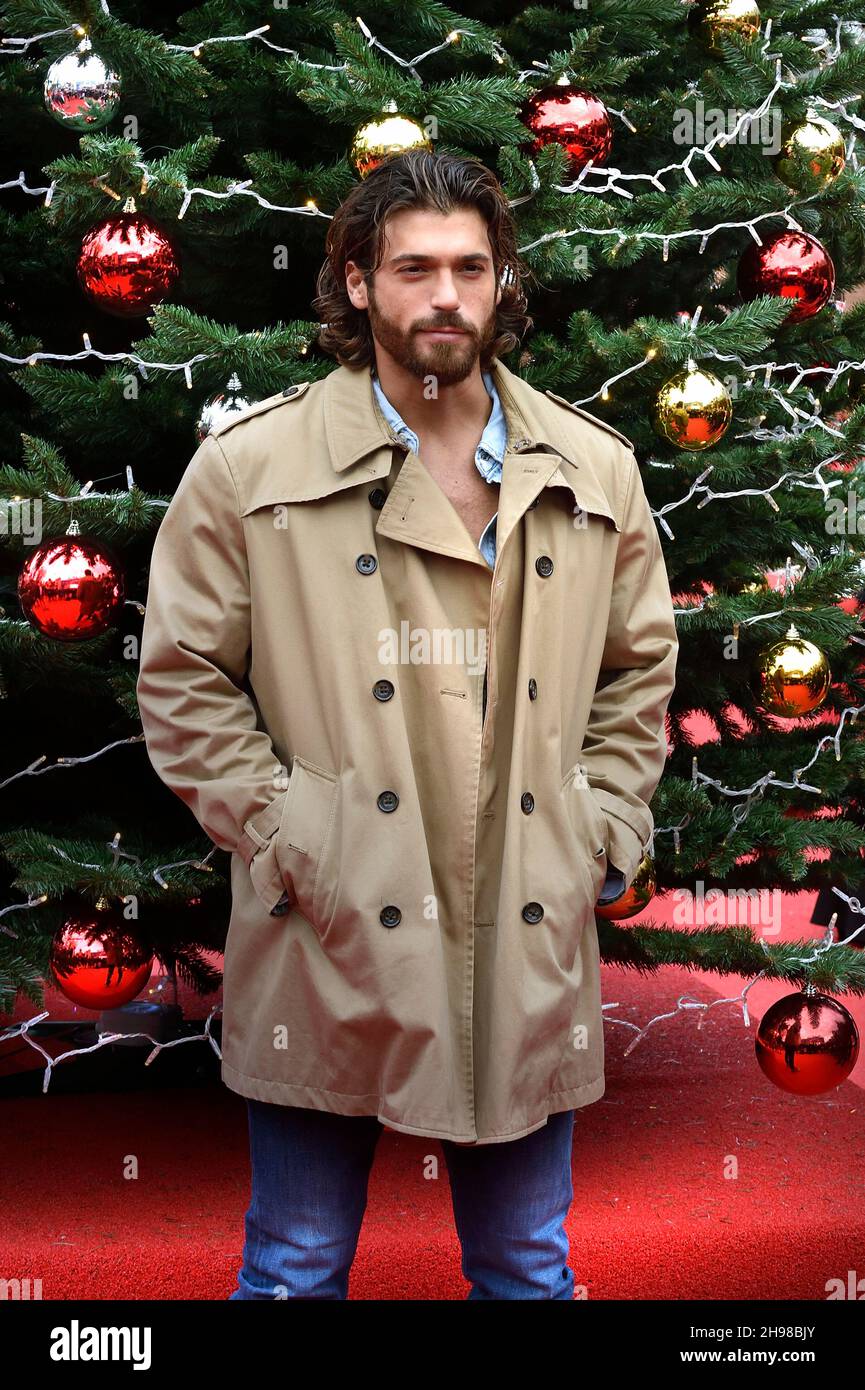 Rome, Italy. 04th Dec, 2021. The Turkish actor Can Yaman attends the ...