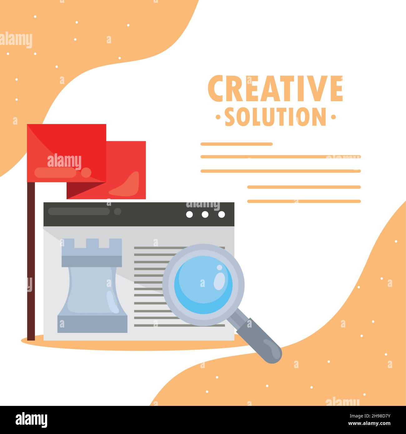 creative solution poster Stock Vector Image & Art - Alamy