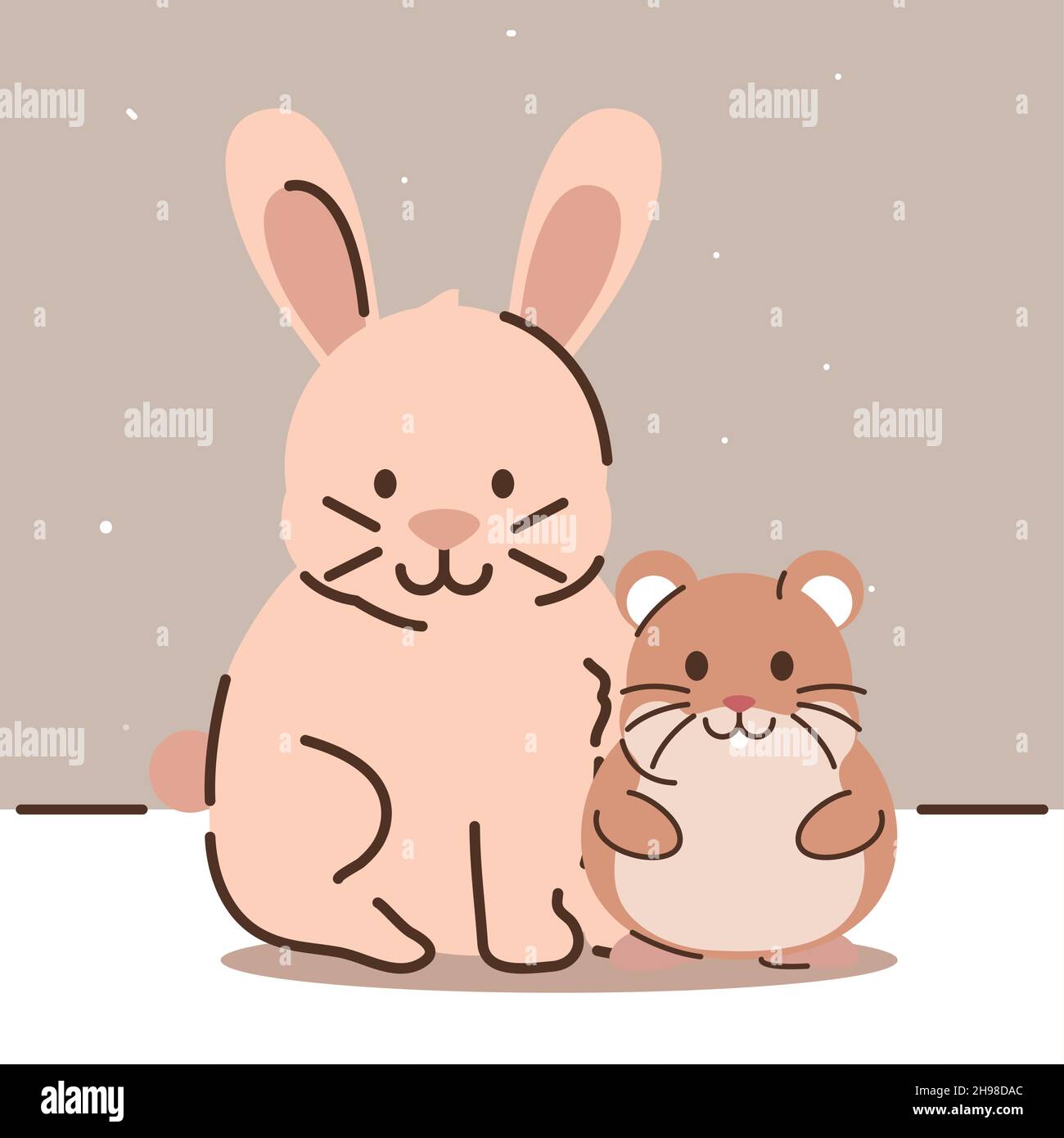 pets rabbit and hamster Stock Vector Image & Art - Alamy