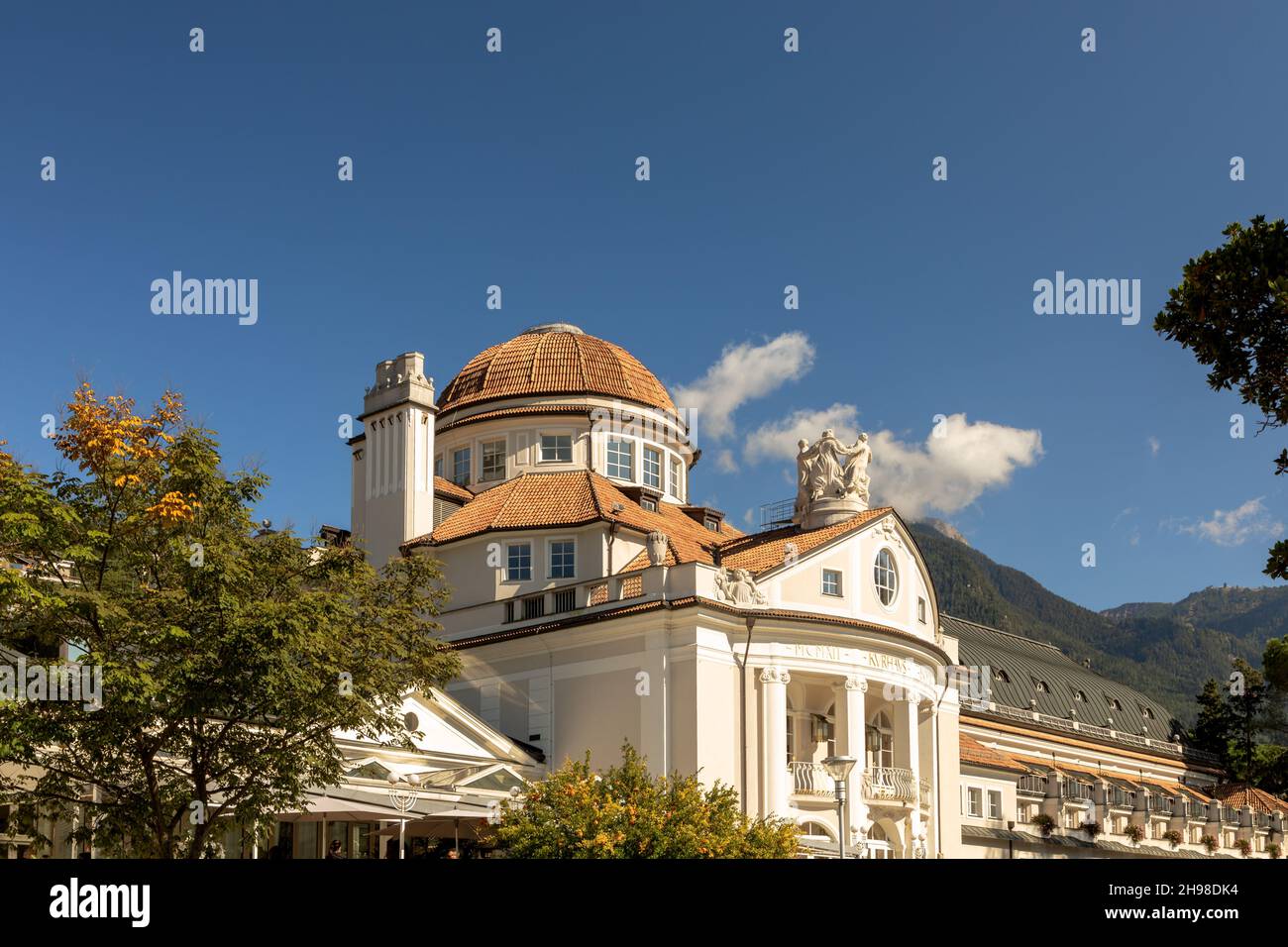 Kurhaus (cure house) in Meran, South Tyrol Stock Photo - Alamy
