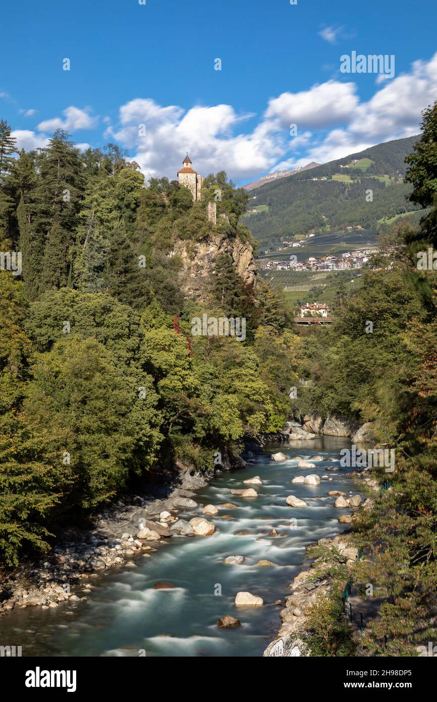 At Passer river in Meran, South Tyrol Stock Photo - Alamy