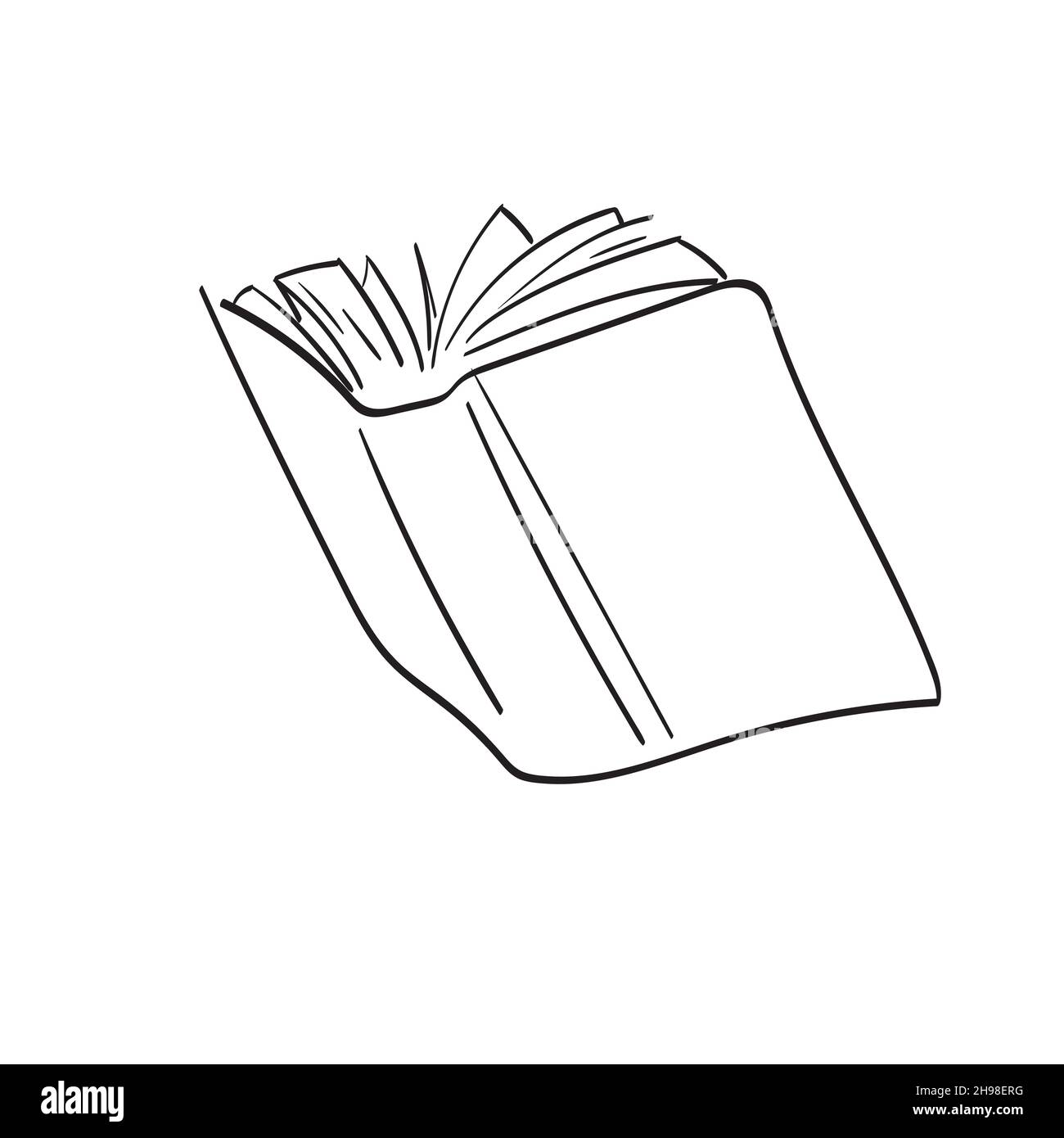 Old book cover line art Stock Vector Images - Alamy