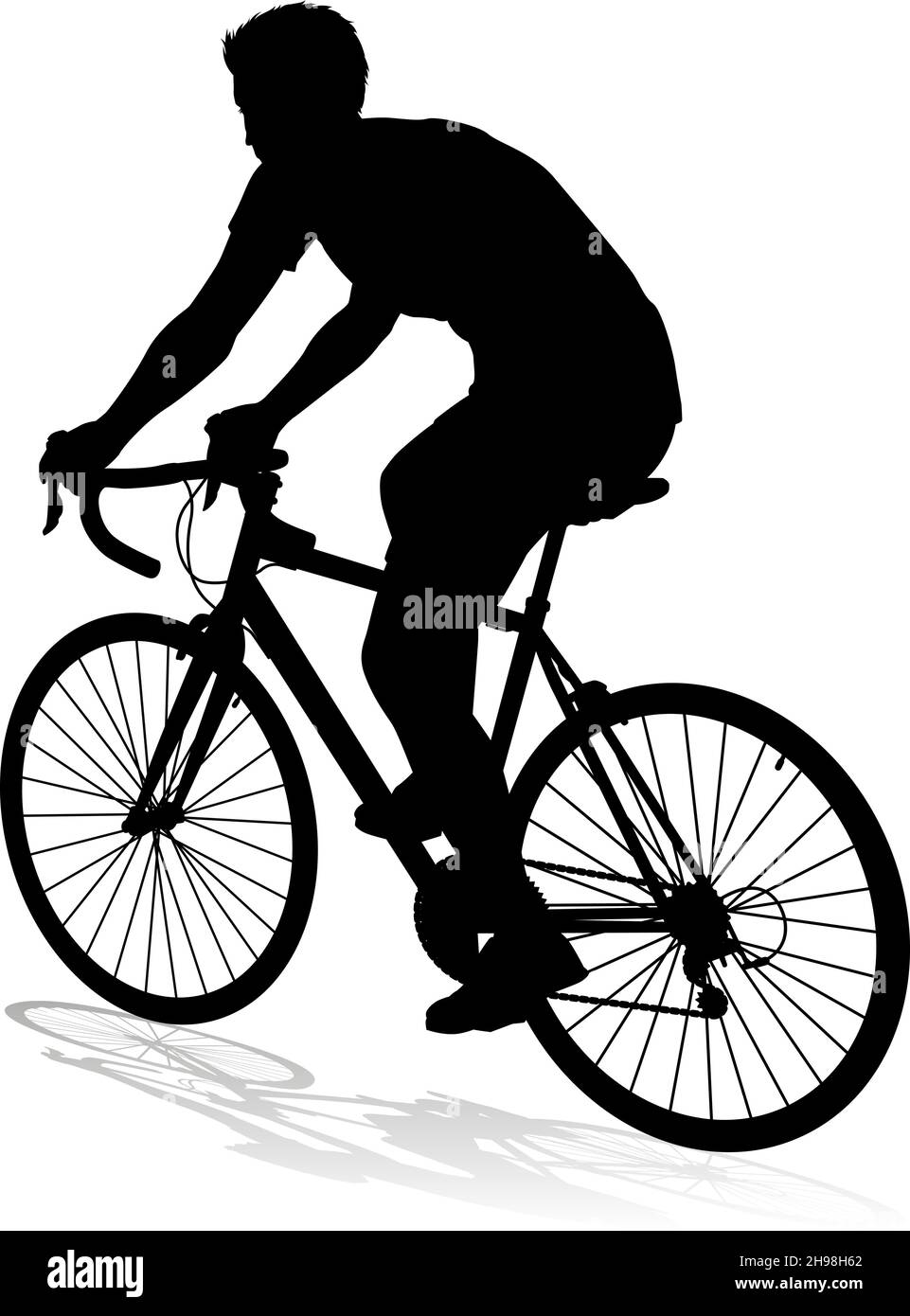 Black person riding bicycle Cut Out Stock Images & Pictures - Alamy
