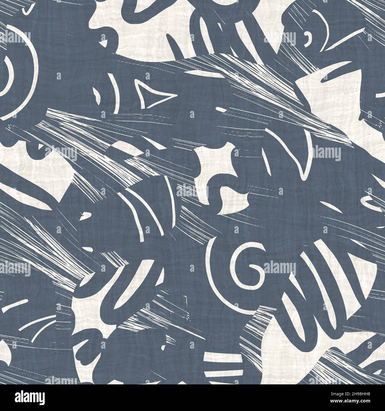 Seamless two tone hand drawn brushed effect pattern swatch Stock Photo ...
