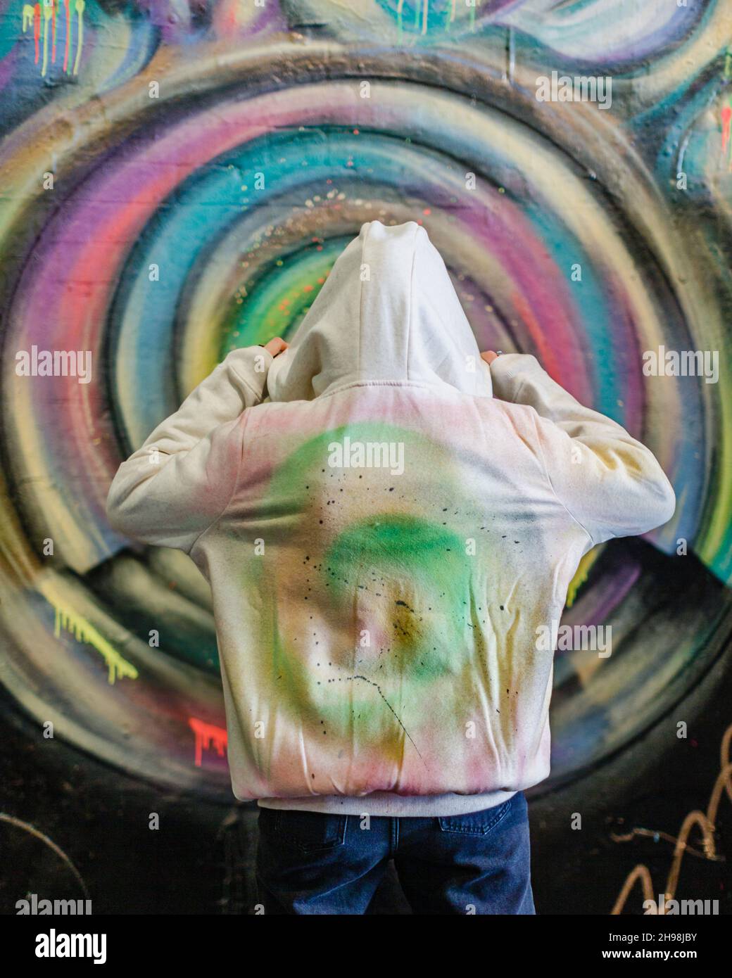 Graffiti artist poses creation hi-res stock photography and images - Alamy