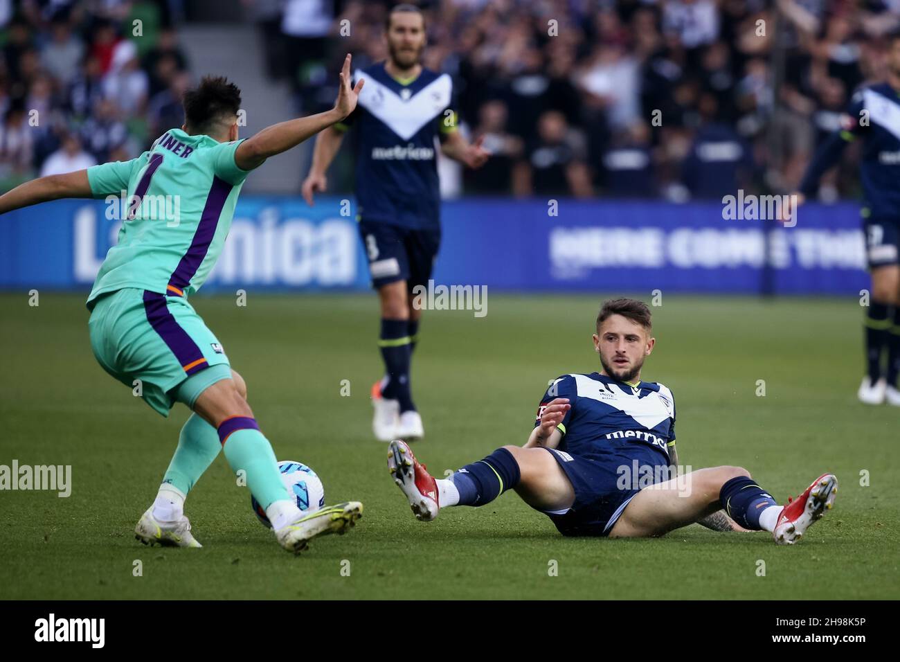 Melbourne, Australia, 5 December, 2021. Jake Brimmer of Melbourne ...