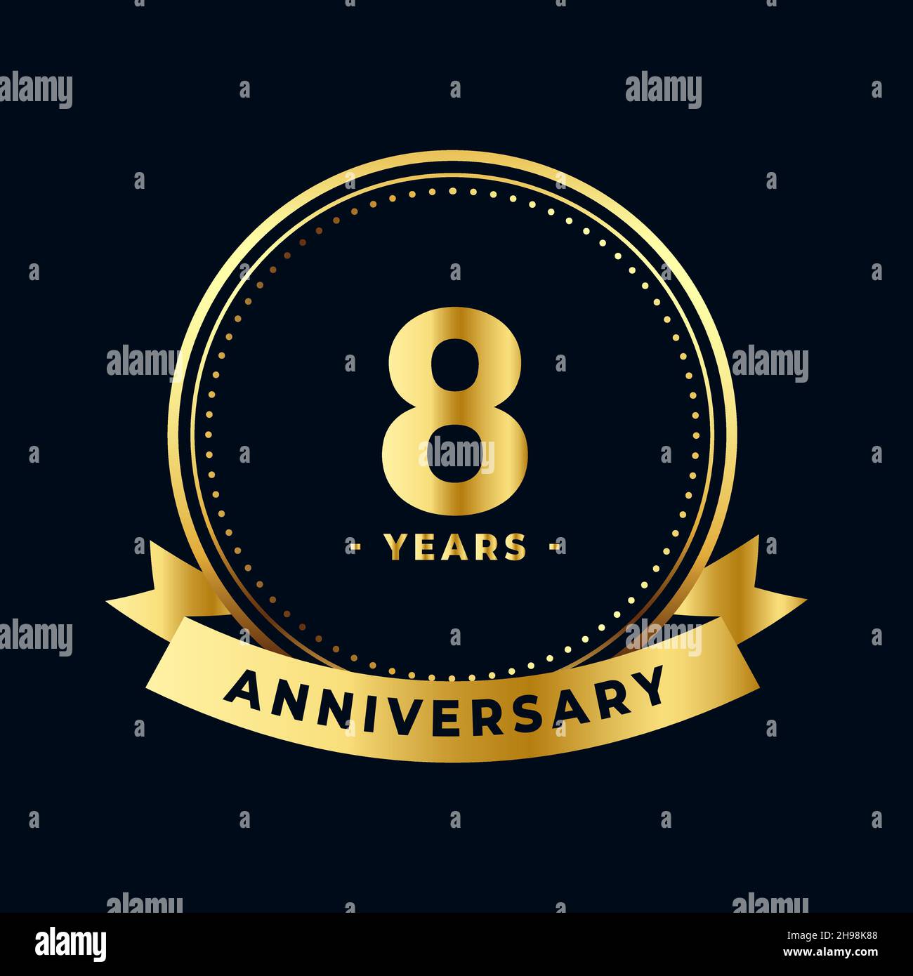 8th years birthday celebration Stock Vector Images - Alamy