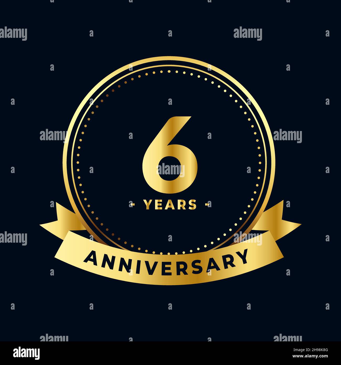 6th years birthday celebration Stock Vector Images - Alamy