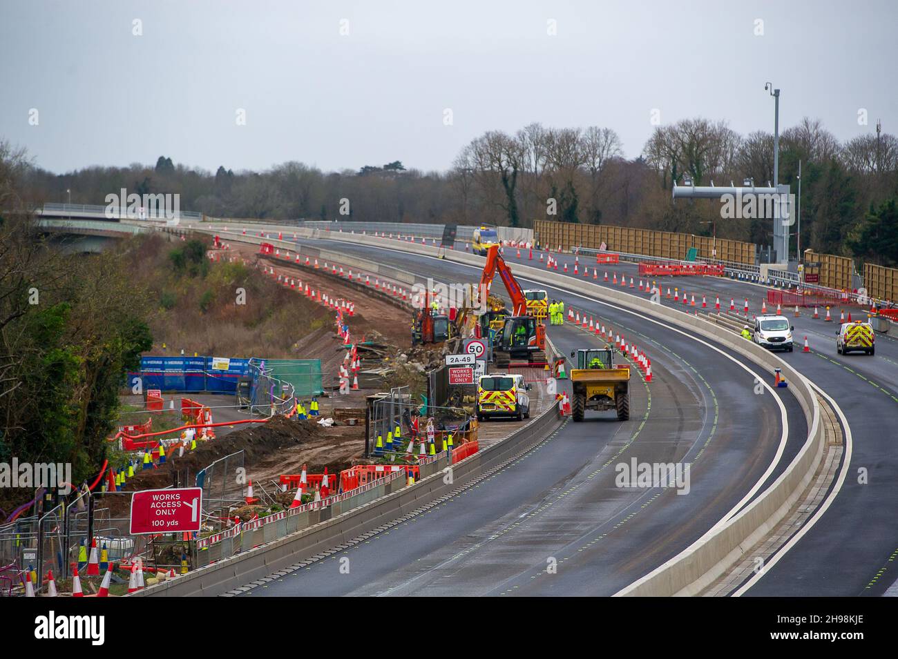 Dorney Reach, Buckinghamshire, UK. 5th December, 2021. Construction ...