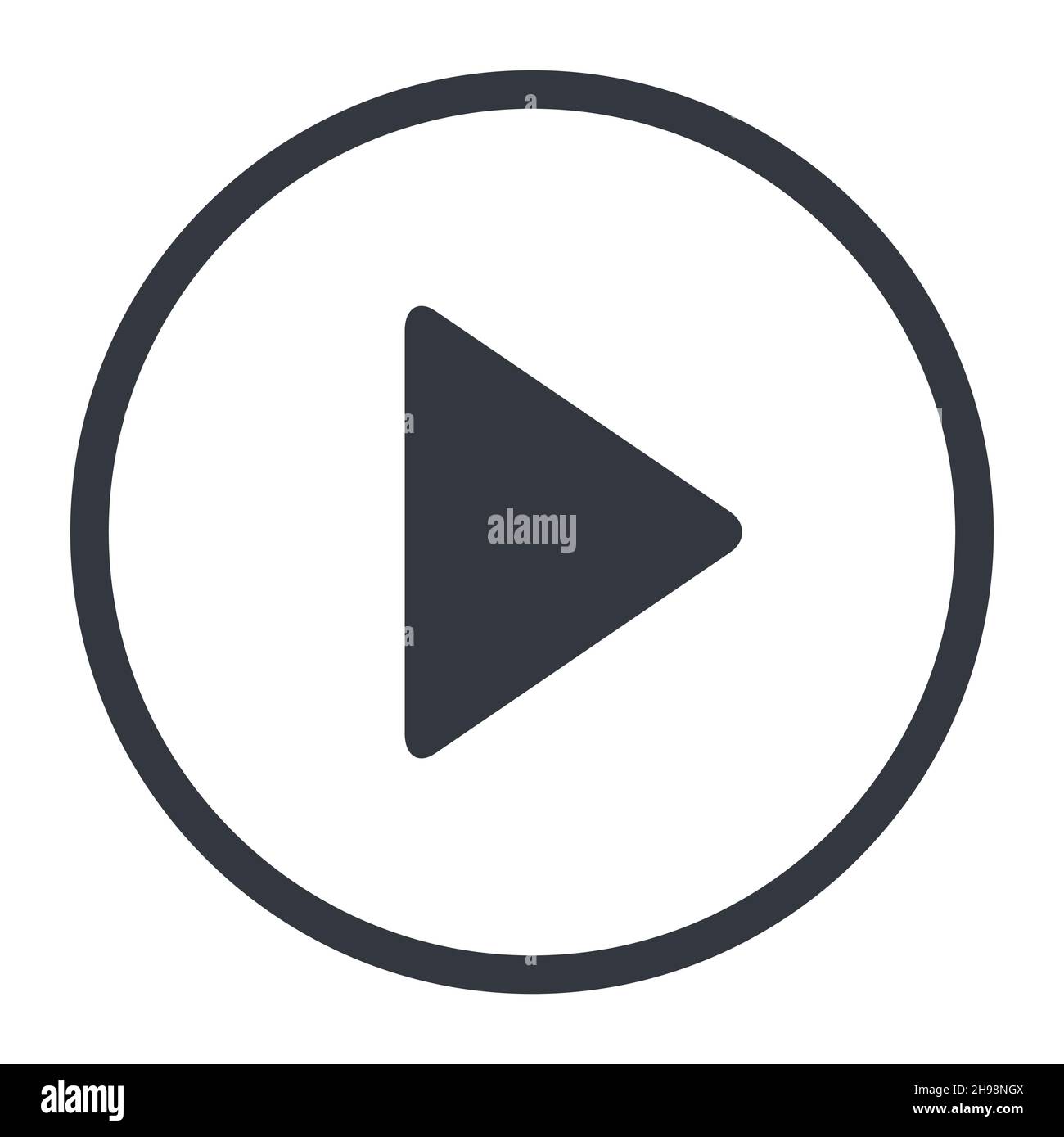 Play and pause icon with shadow, start interface media button, internet ...