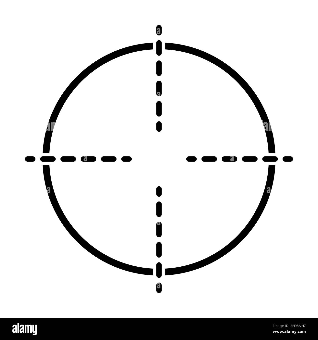 Sight gun vector icon. Modern target illustration of crosshair symbol ...