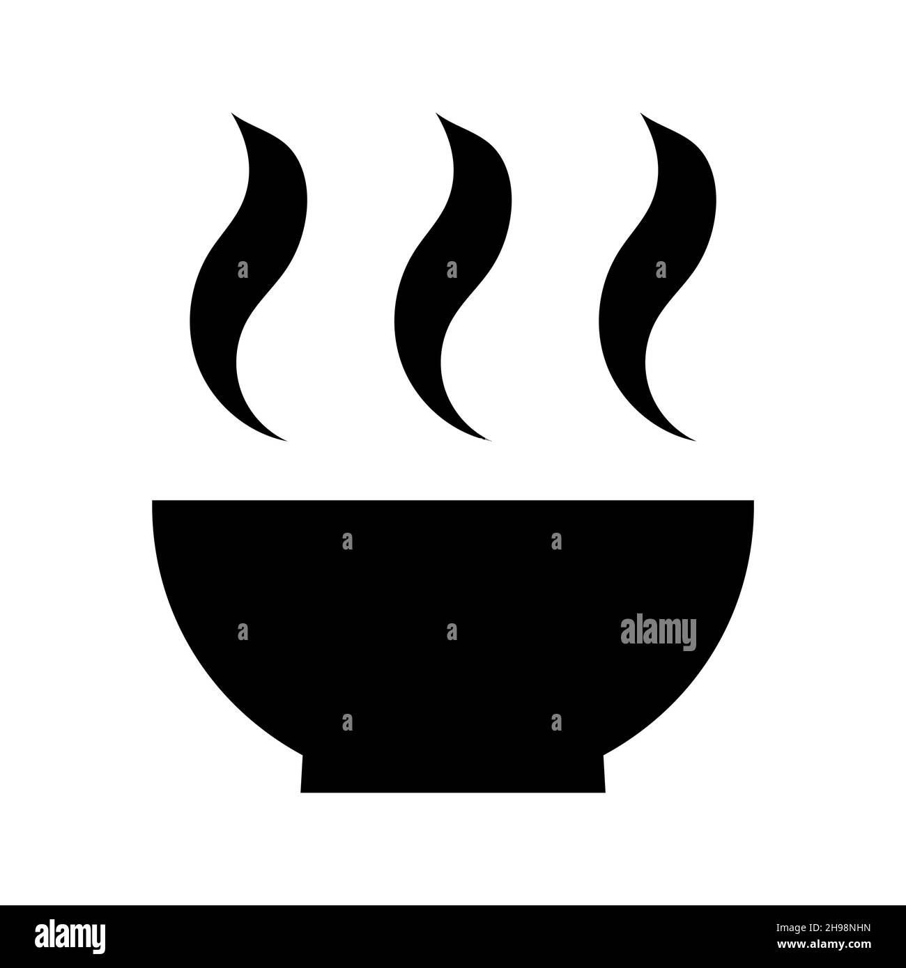 Bowl icon, food sign isolated on background, vector illustration, meal ...