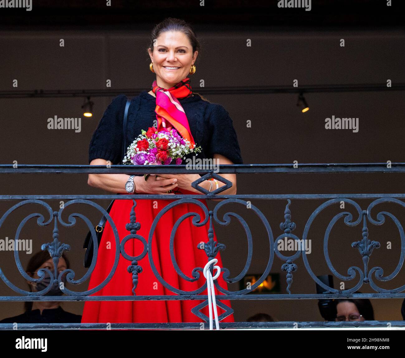 Crown Princess Victoria of Sweden during a visit to the Swedish ...