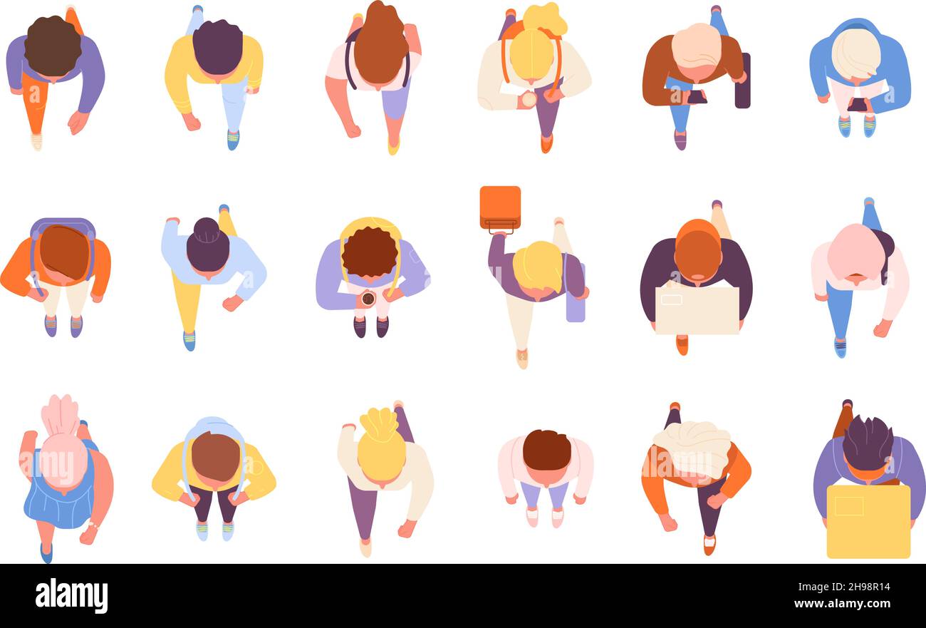 Top view overhead Stock Vector Images - Alamy