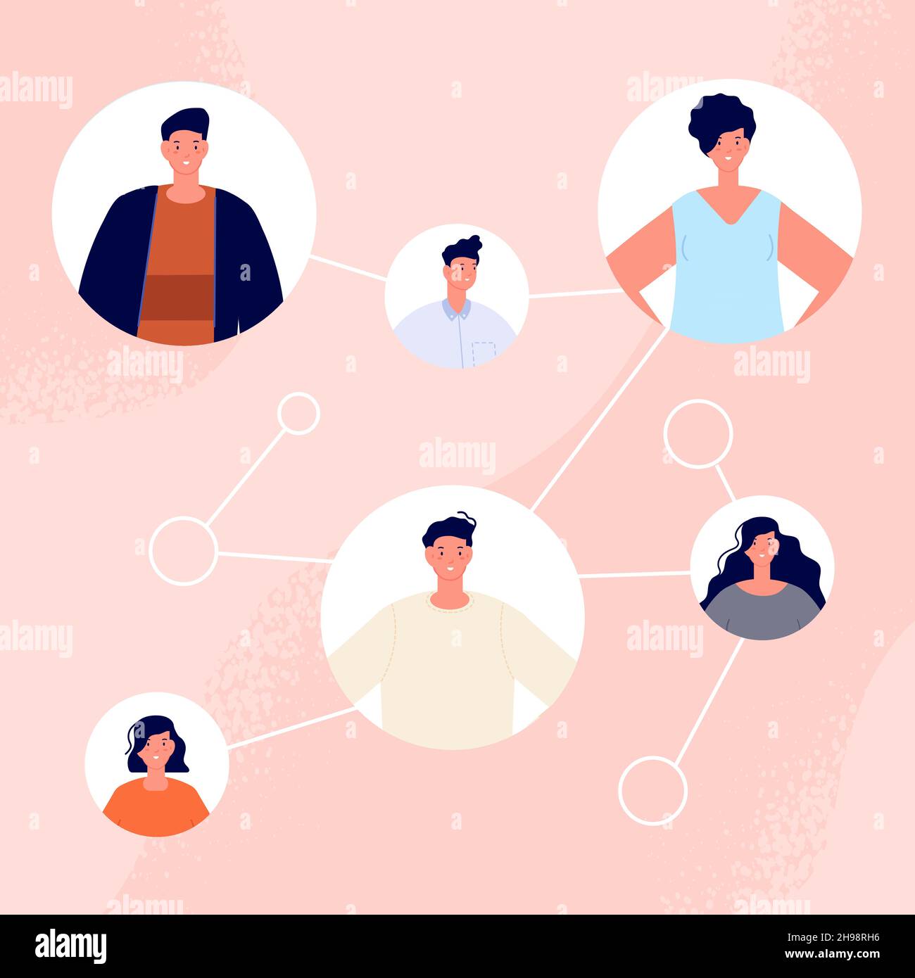 Remote community technology Stock Vector Images - Alamy