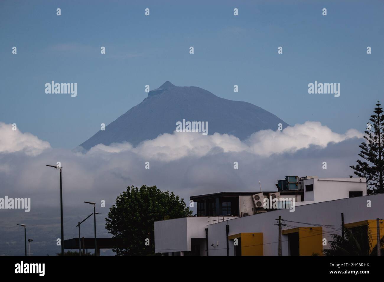 views of Pico Mountain, the highest point in Portugal Stock Photo - Alamy