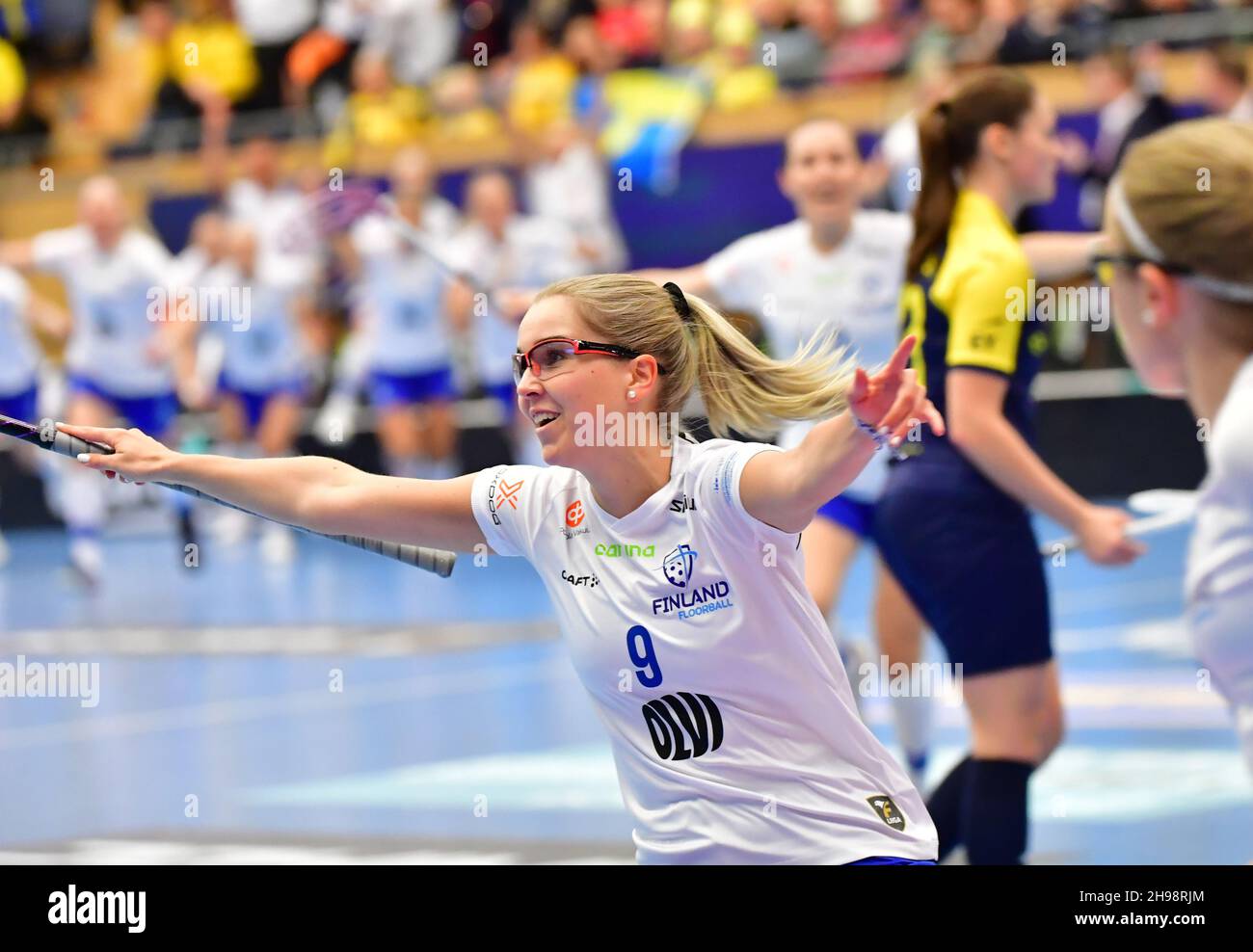 Finland's Daniela Westerlund during the final between Finland and ...