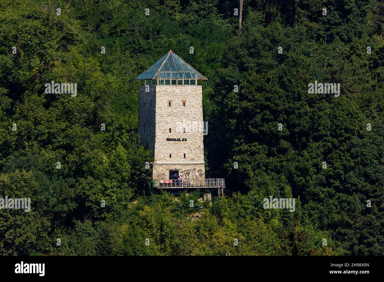 The black tower of the city of Brasov in Romania Stock Photo - Alamy