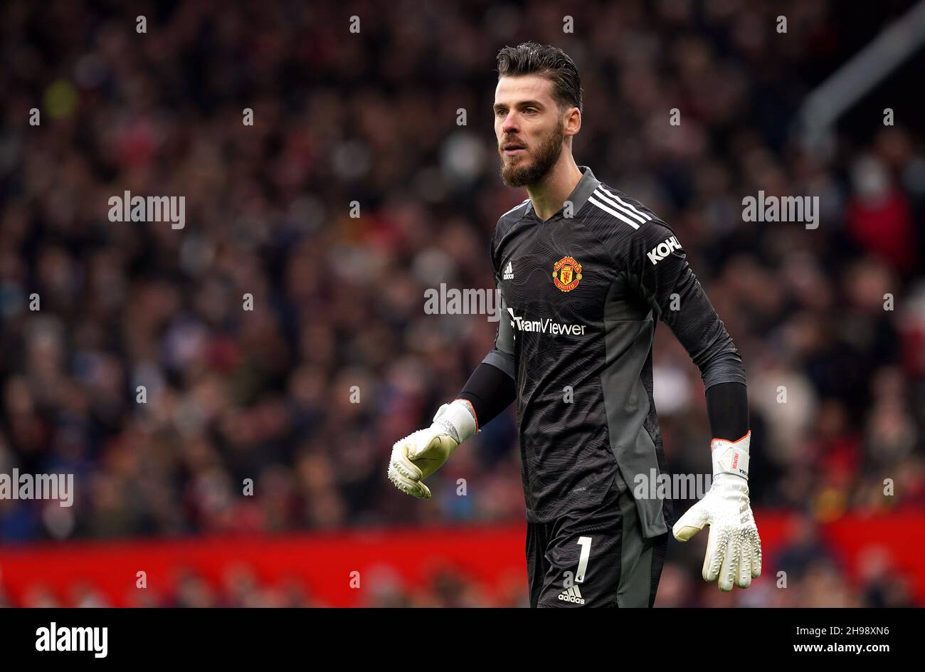 Manchester United goalkeeper David de Gea during the Premier League ...