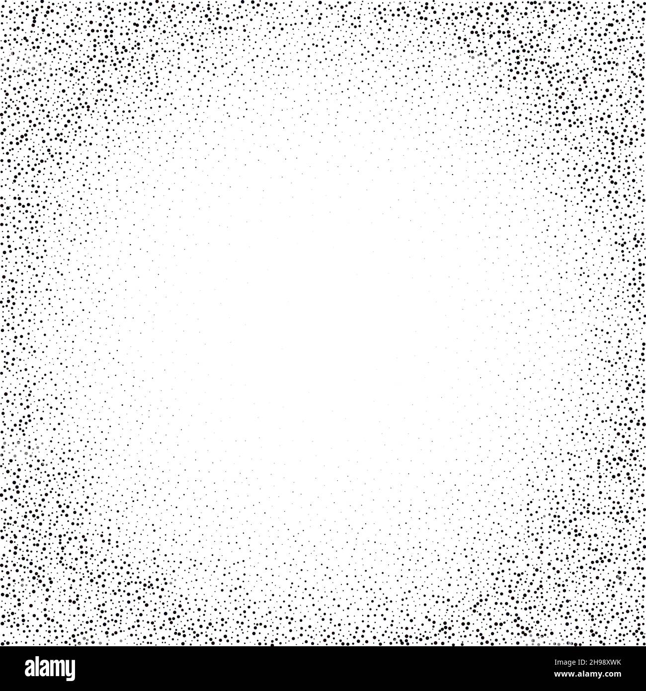 Abstract vector dark gray round ash particles on a white background ...