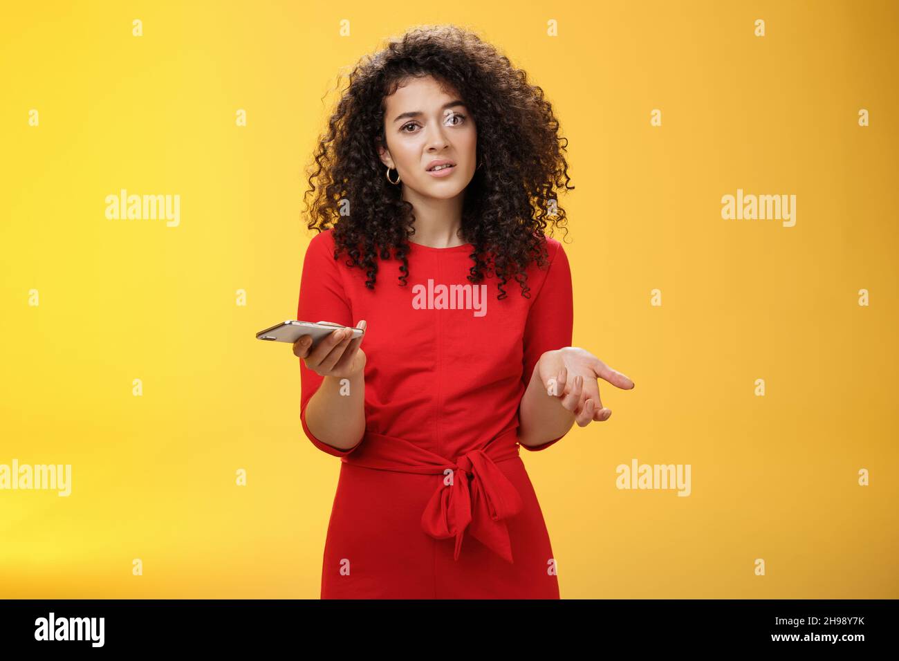 Girl looking upset unsatisfied hi-res stock photography and images - Alamy